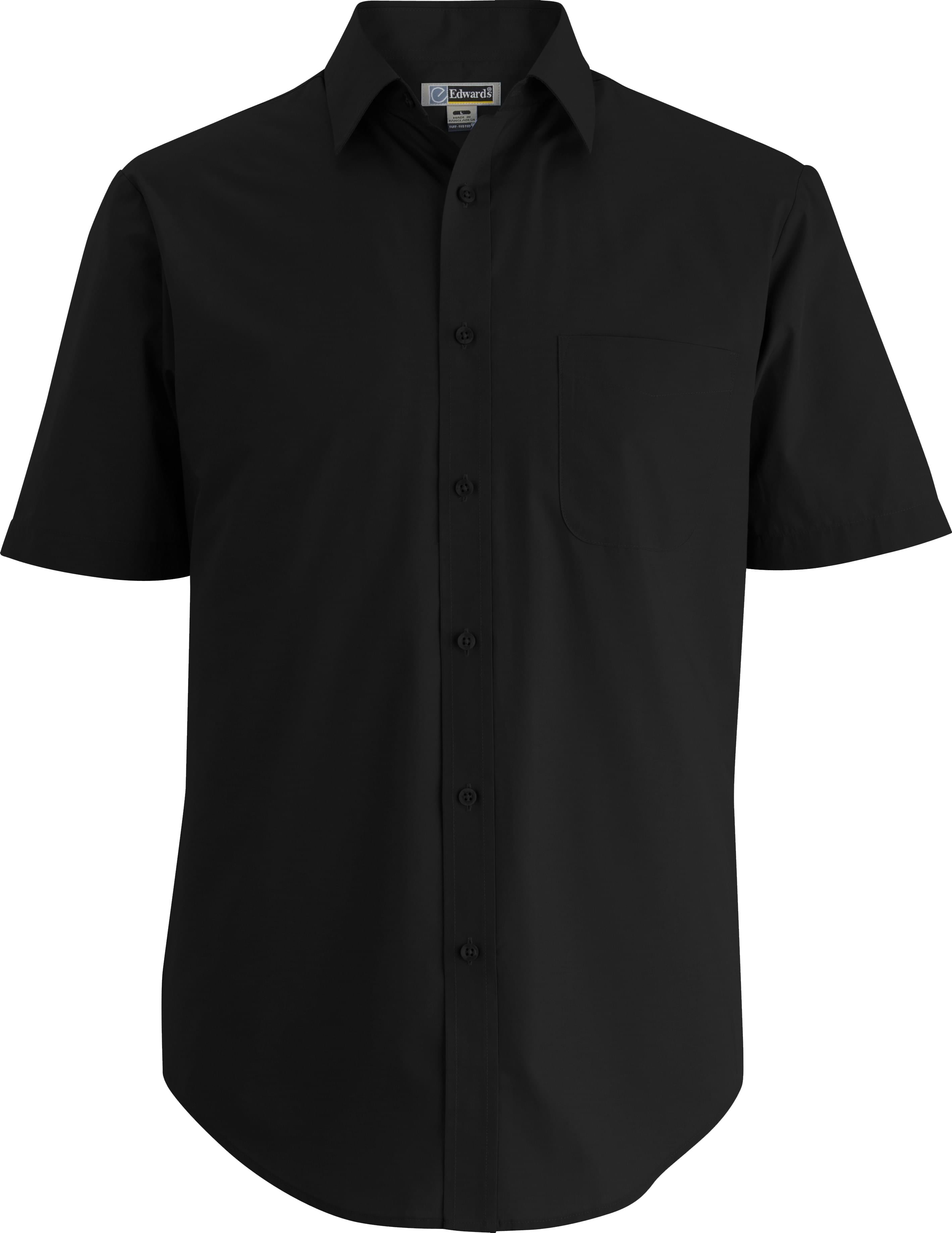 Edwards Mens Essential Broadcloth Shirt Short Sleeve 1314 With Custom