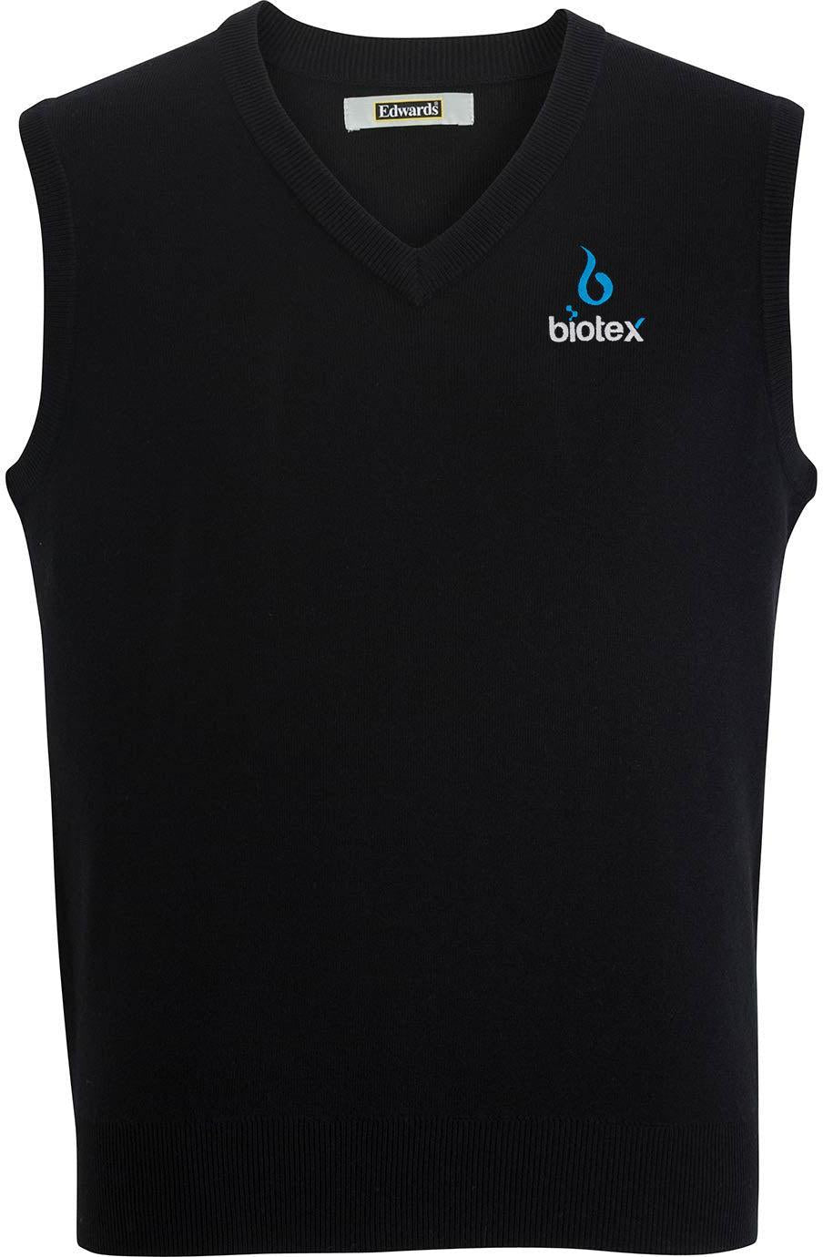 Edwards V Neck Vest Interlock Acrylic 4065 with Custom Embroidery