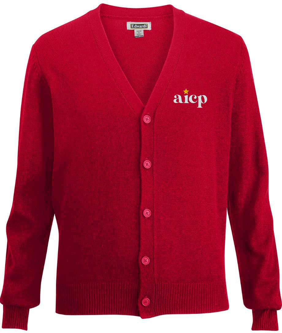 Edwards Unisex Cardigan 4351 with Custom Embroidery