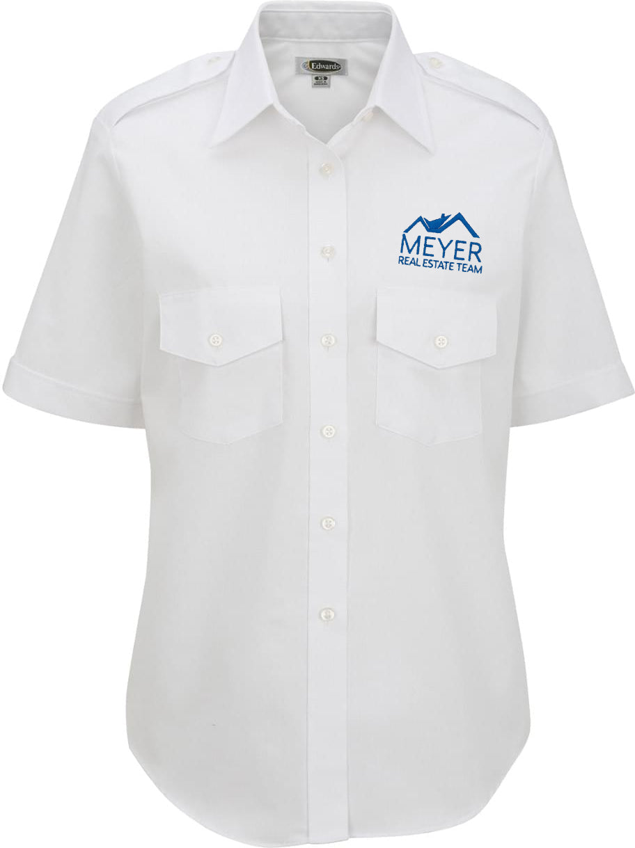 Edwards Ladies Short Sleeve Navigator Shirt 5212 with Custom Embroidery