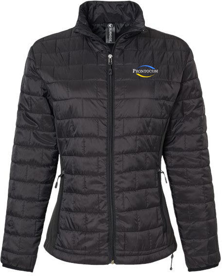 Ladies Element Puffer Jacket with custom logo embroidery | 5713 ...