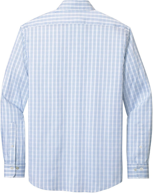 Brooks Brothers Tech Stretch Patterned Shirt With Custom Embroidery ...
