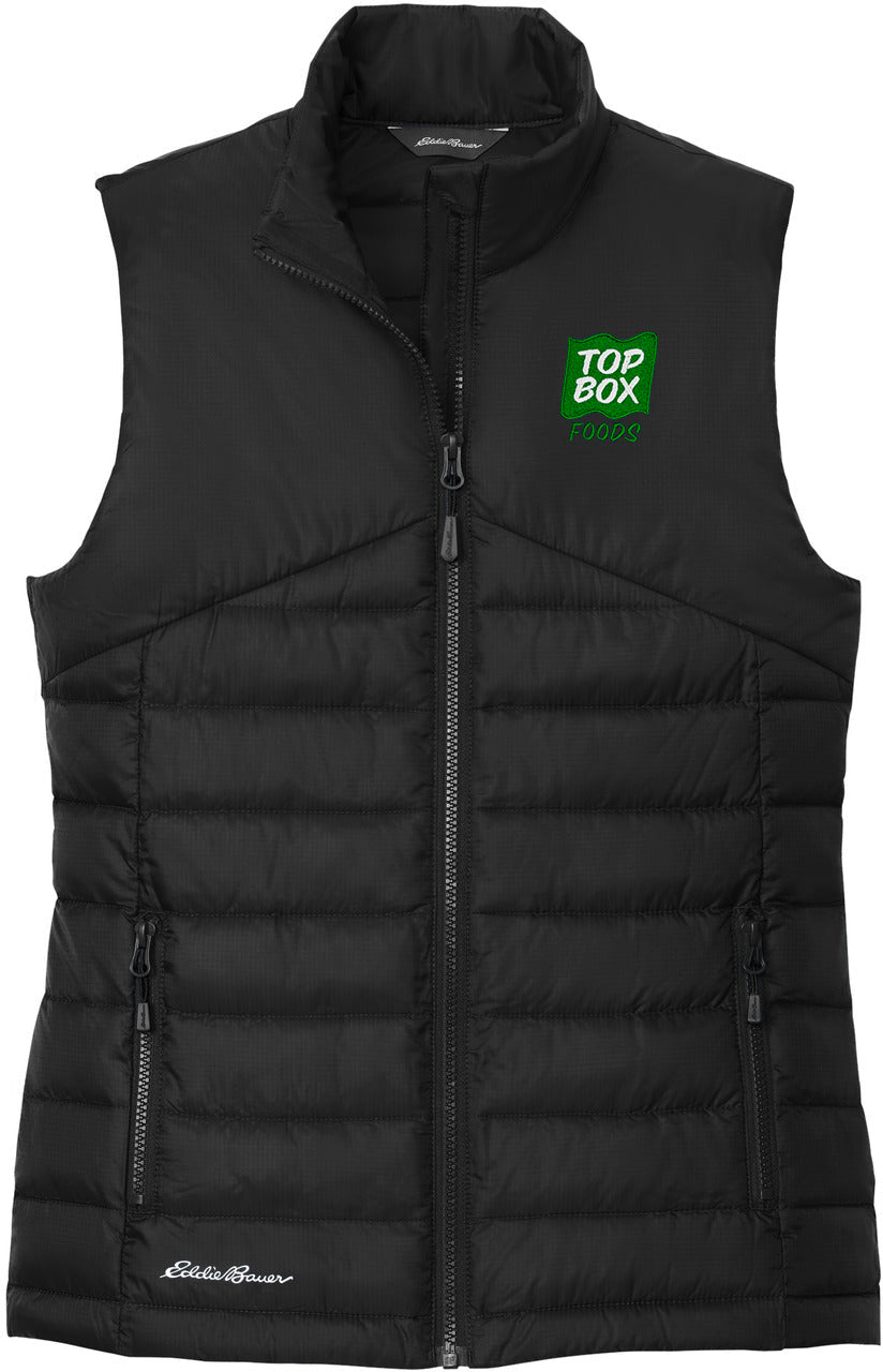Eddie Bauer Ladies Quilted Vest with custom logo embroidery | EB513 ...