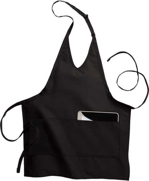Edwards 2 Pocket V Neck Bib Apron 9009 with Custom Embroidery