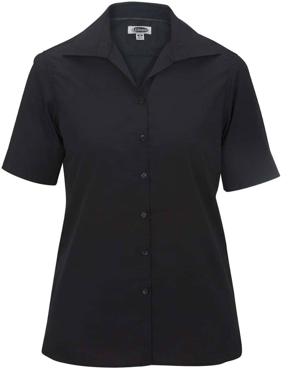 Edwards Ladies Lightweight Short Sleeve Poplin Blouse 5245 with Custom ...