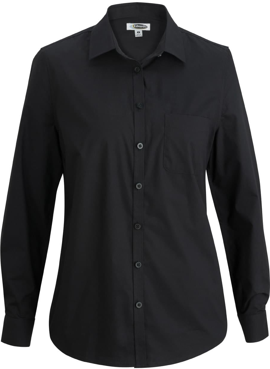 Edwards Ladies Long Sleeve Stretch Poplin Blouse 5246 with Custom ...