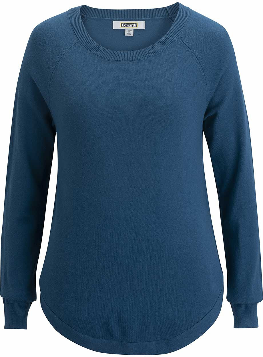 Edwards Ladies Scoop Neck Pullover Sweater 7051 with Custom Embroidery