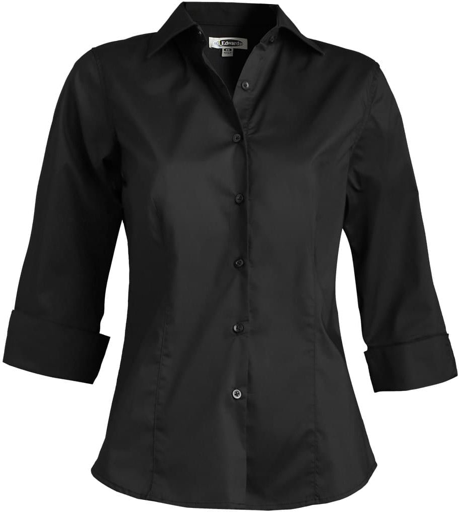 Edwards Ladies Tailored Full Placket Stretch Blouse 5033 with Custom ...
