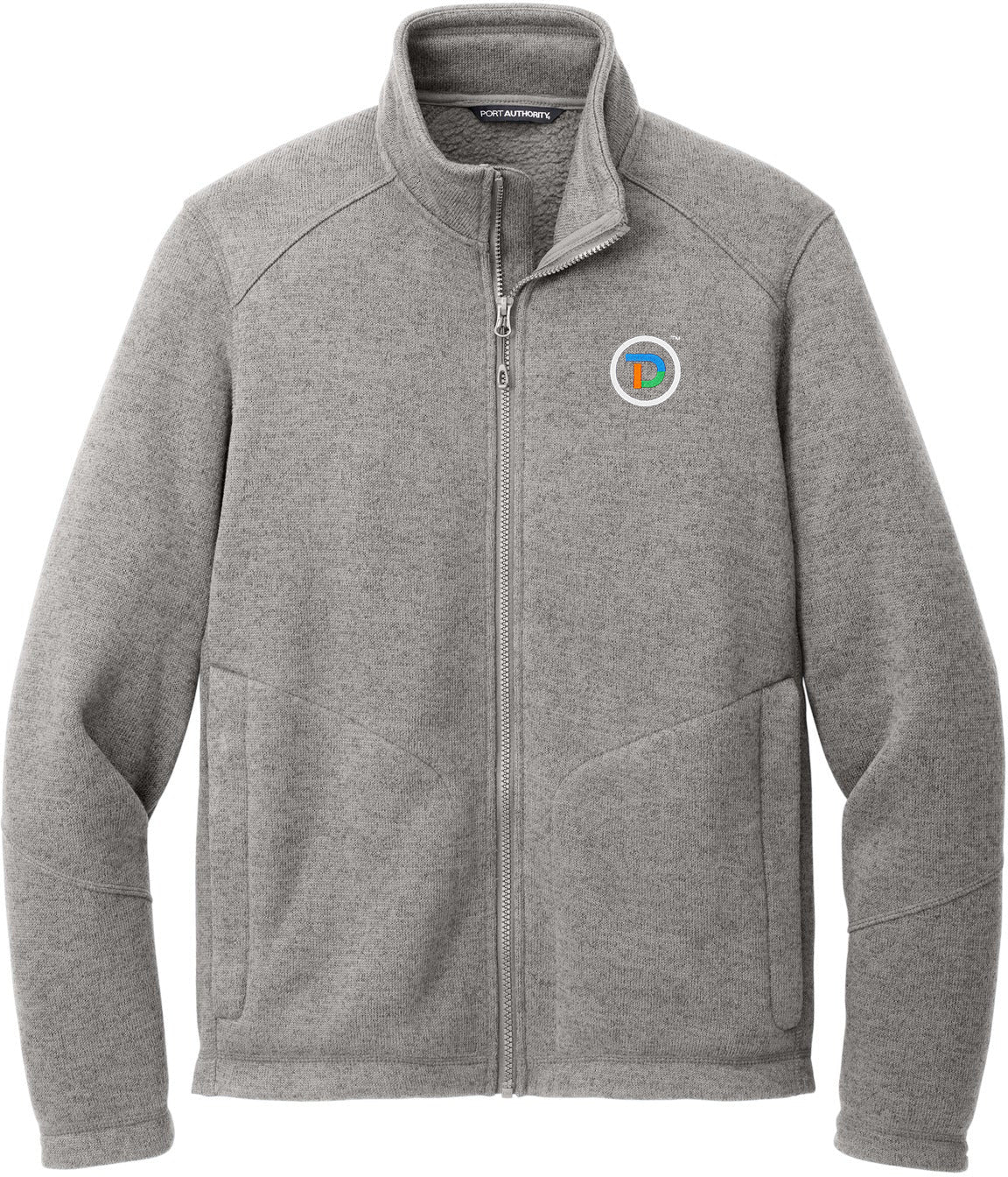 Port Authority Arc Sweater Fleece Jacket with custom logo embroidery ...