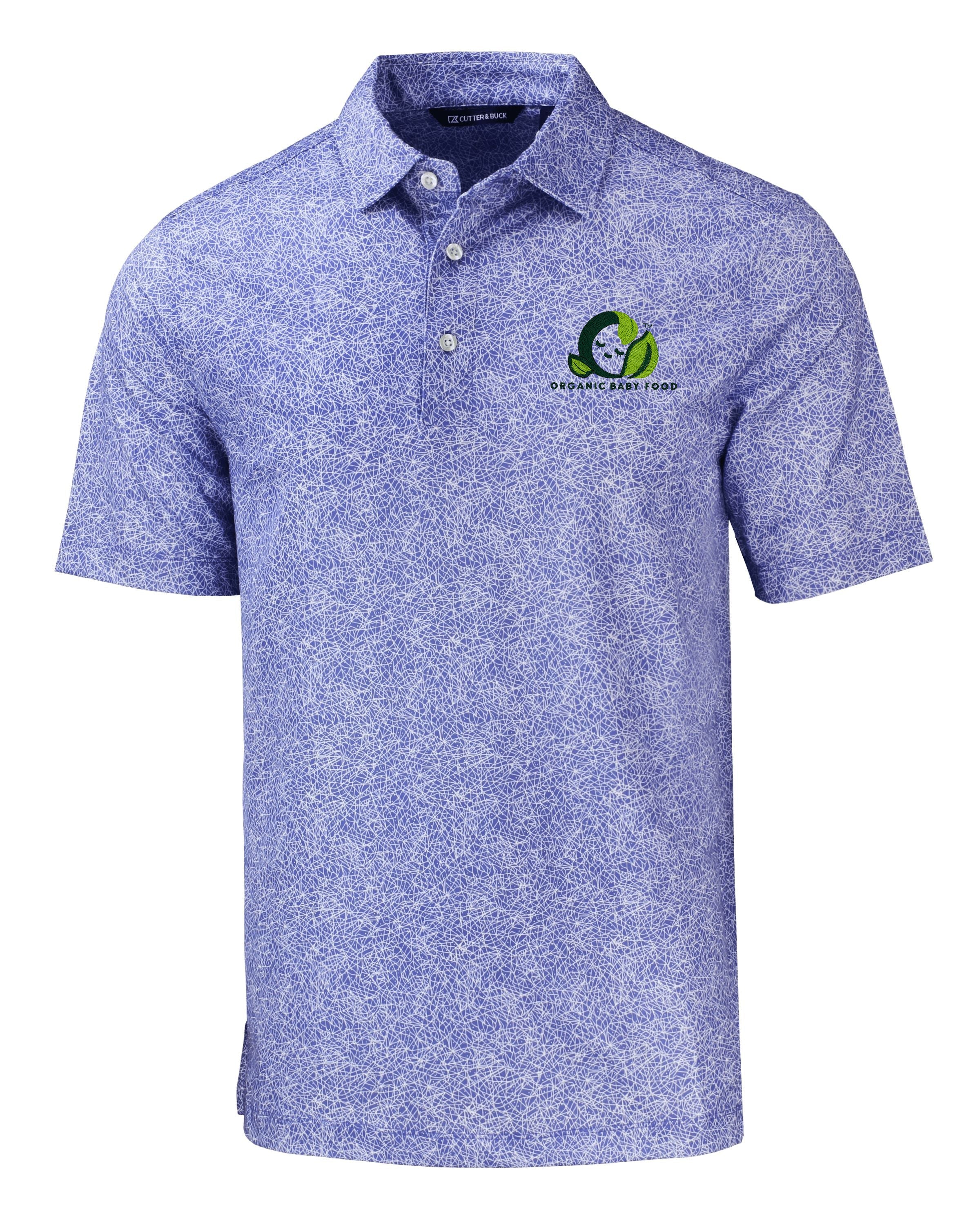 Cutter & Buck Pike Constellation Print Stretch Polo | MCK01133