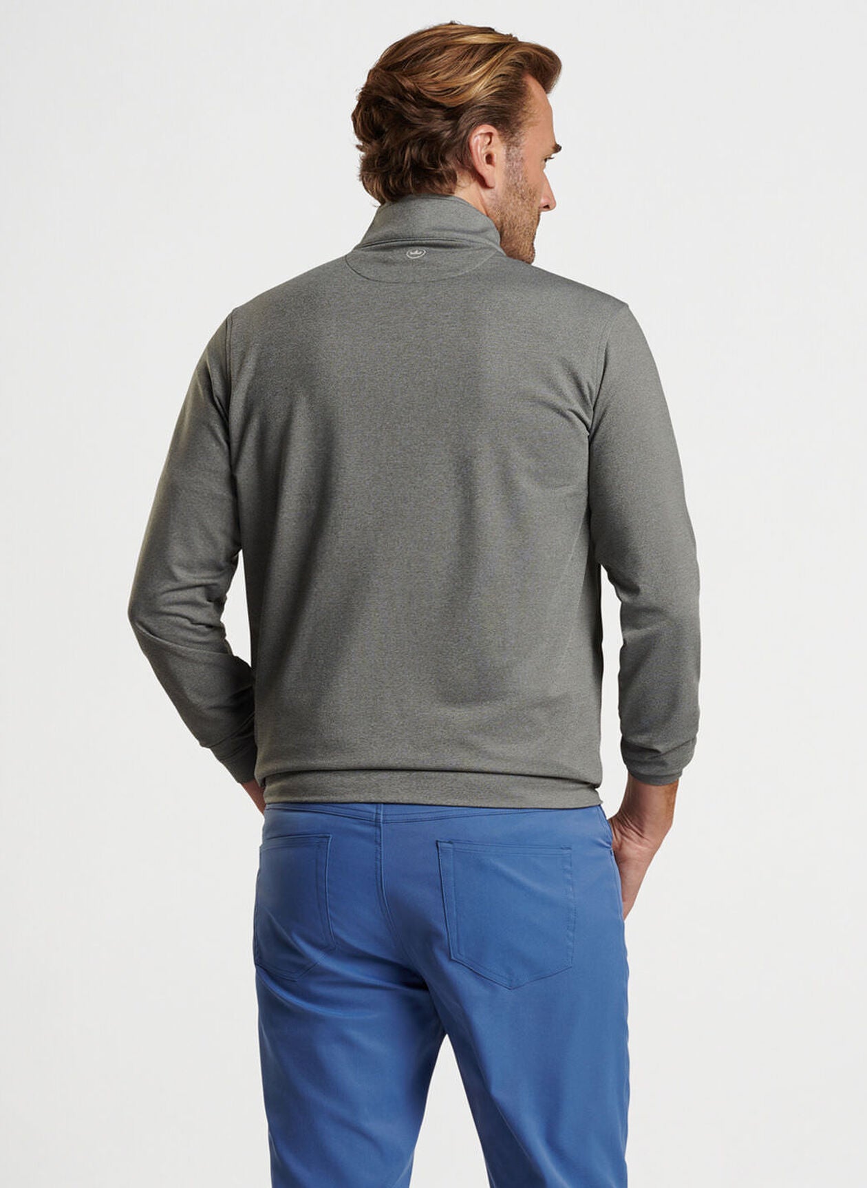 Peter Millar Perth Melange Performance Quarter-Zip | Thread Logic