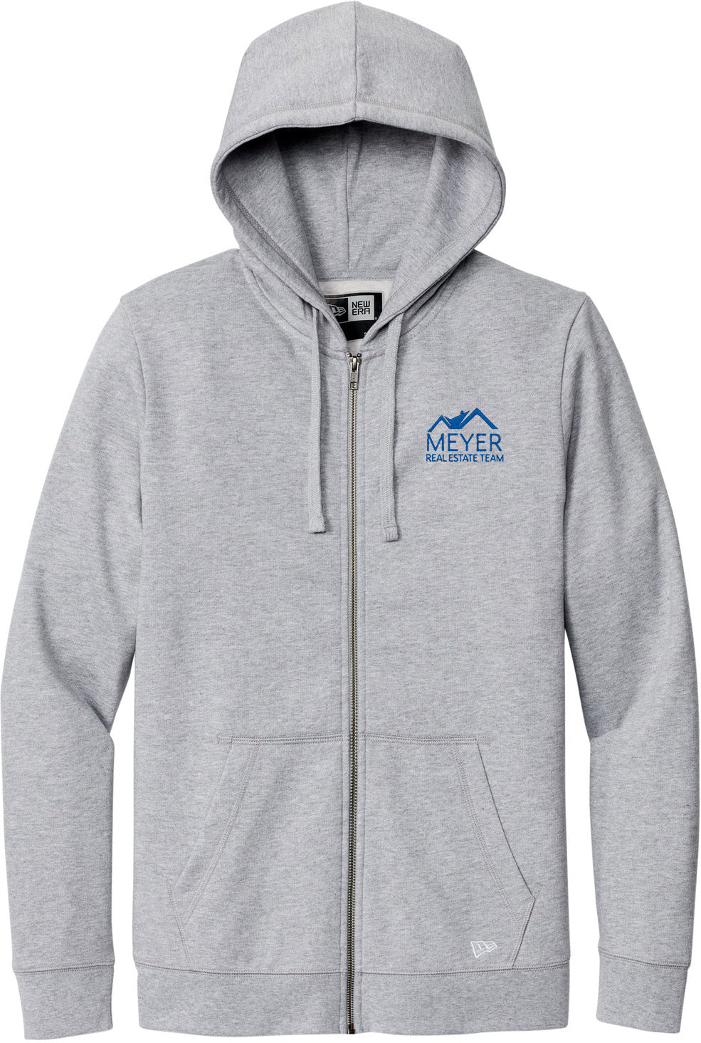 New Era Comeback Fleece Full-Zip Hoodie with custom logo embroidery ...