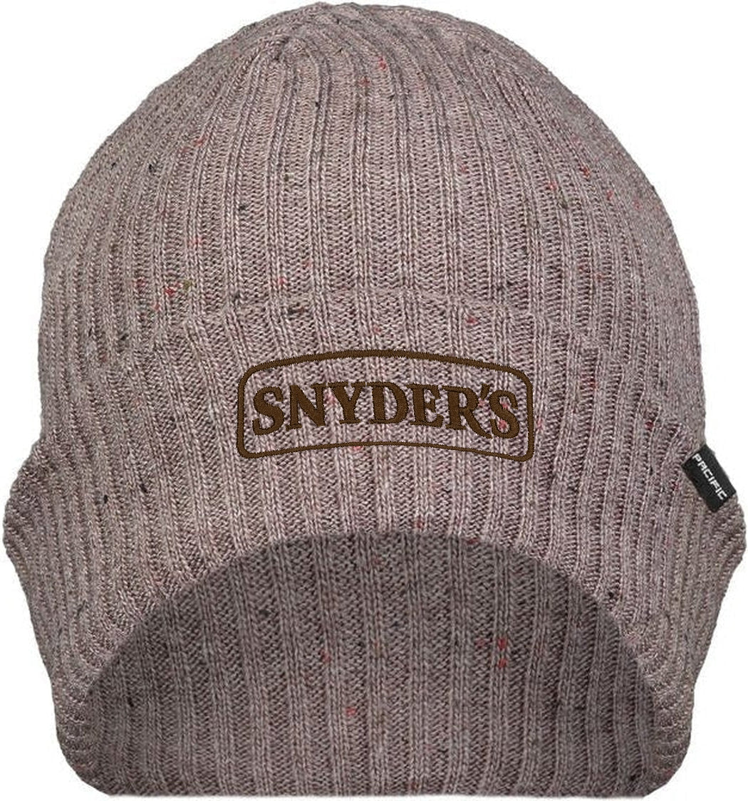 Pacific Headwear Tweed Beanie with logo embroidery