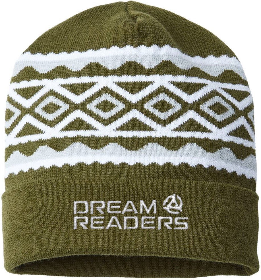 Cap America USA-Made Diamond Knit Cuff RKD12 With Custom Embroidery