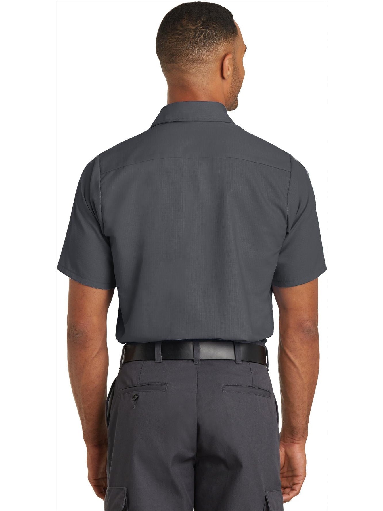 Red Kap Short Sleeve Solid Ripstop Shirt with logo | Thread Logic