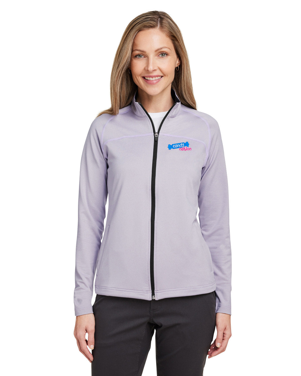 Swannies Ladies Cora Full-Zip with custom logo embroidery | SWF400L ...