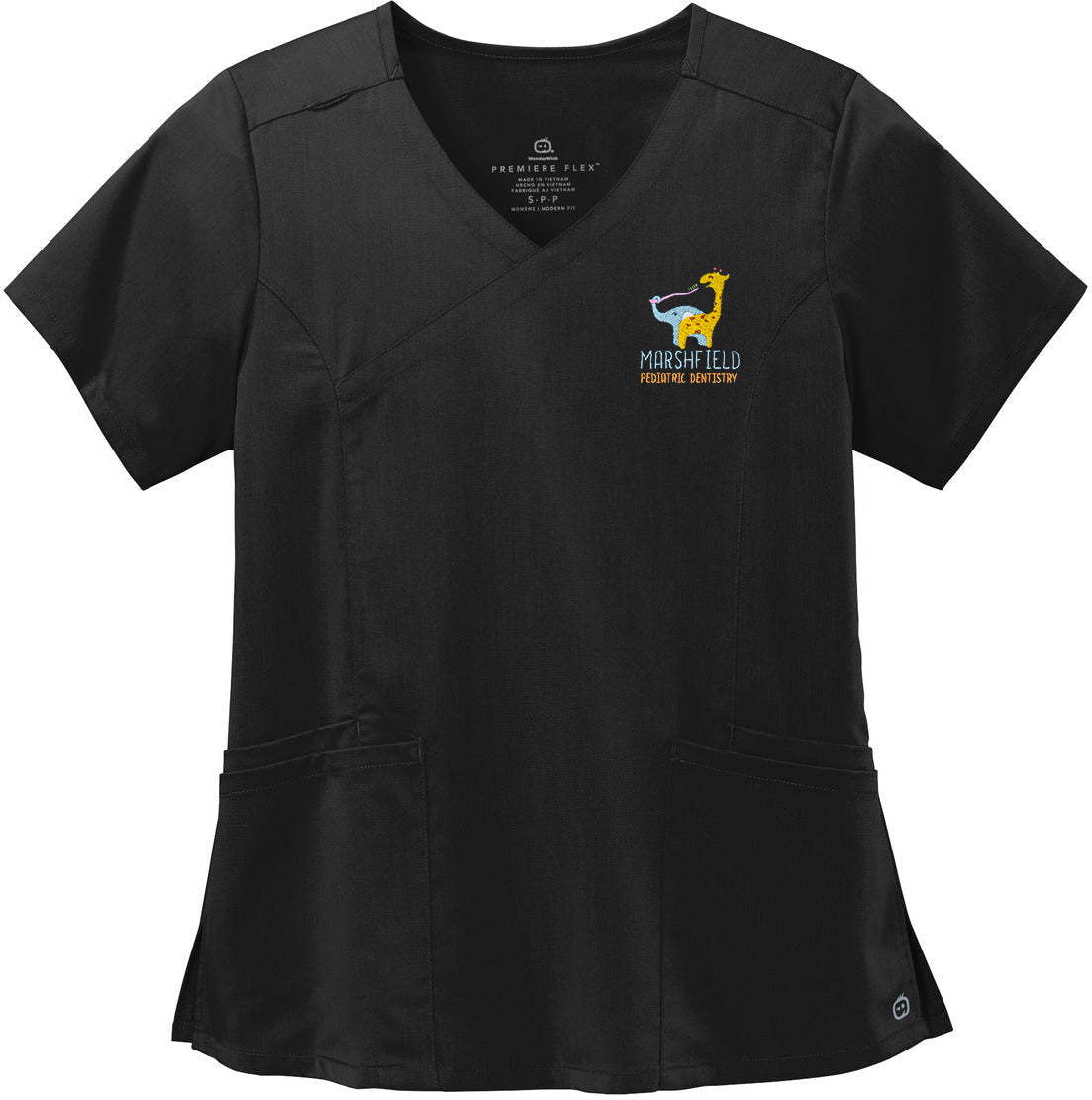 WonderWink Ladies Premiere Flex Mock Wrap Top | Thread Logic