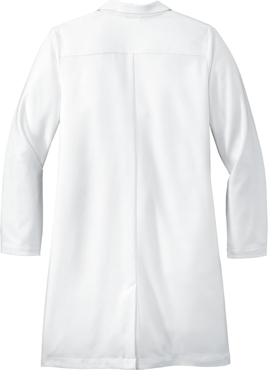 WonderWink Ladies Long Lab Coat with custom logo embroidery| Thread Logic